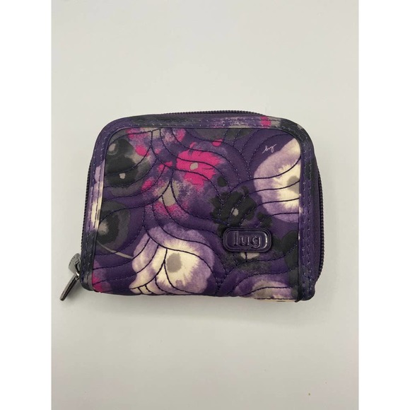 lug | Bags | Lug Splits Wallet Quilted Rfid Protected Purple Floral ...